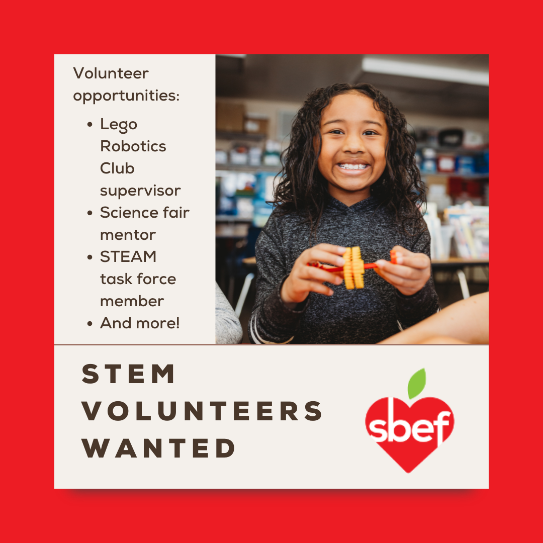 Calling All STEM Volunteers! | San Bruno Education Foundation